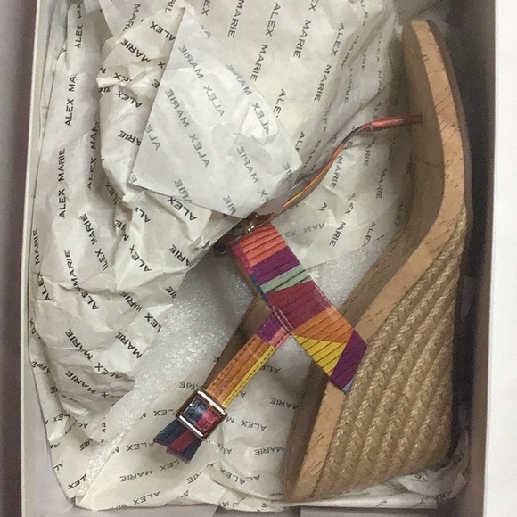 Alex Marie | Shoes | Nwt Wedge Thong Sandal By Alex Marie Sz | Poshmark